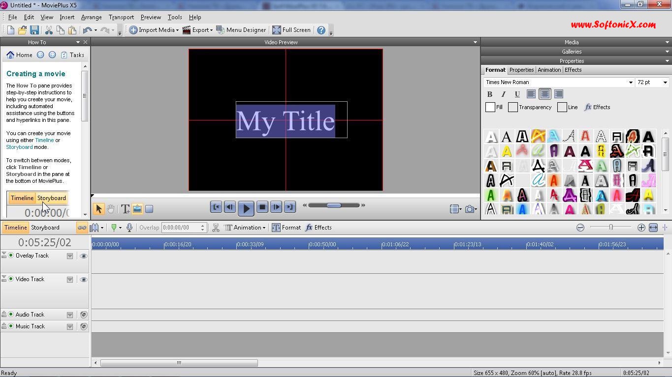 Using Serif Movie Plus – Visual Arts
