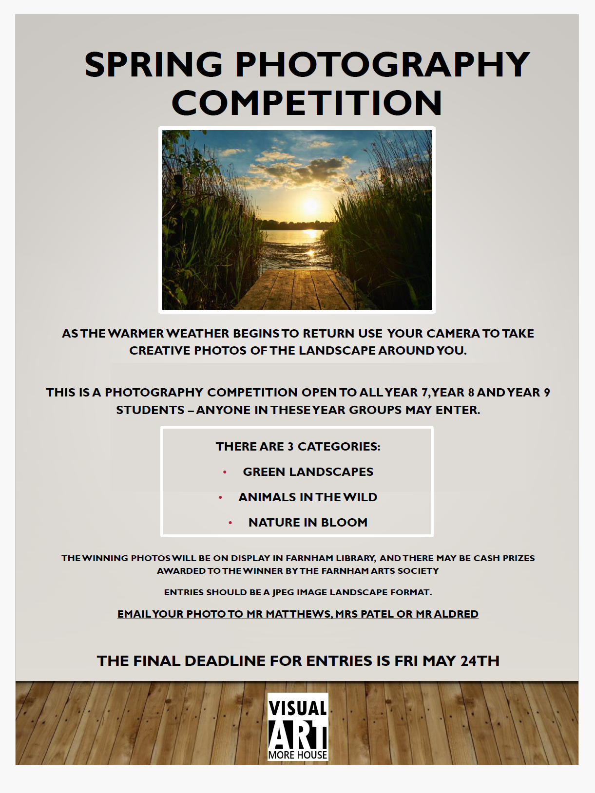 Spring Photography Competition – Visual Arts